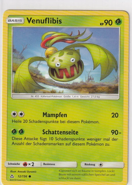 POKEMON CARTE TRADING Card Ultra-Prisma Numéro 12/156 Venuflibis ...