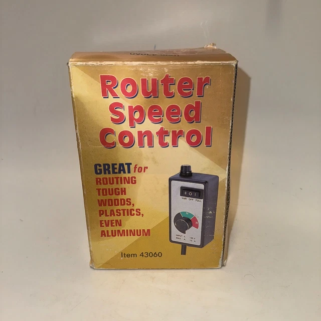 HARBOR FREIGHT MODEL 43060 Dial Router Speed Control 120V 15A Variable ...
