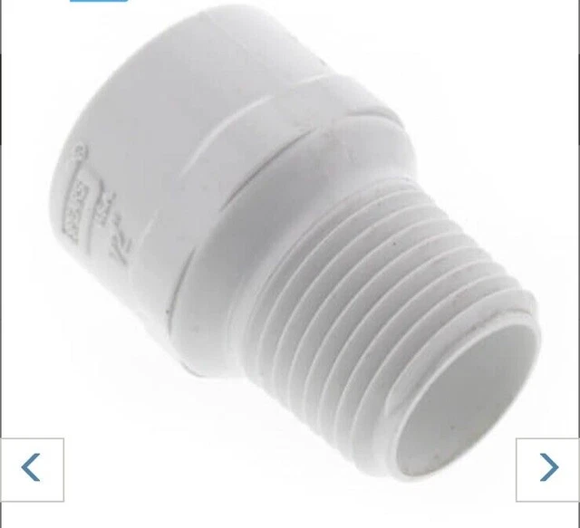 1/2 INCH PVC Sch. 40 Female x Male Adapter Riser Extension FPT x MPT 1/ ...