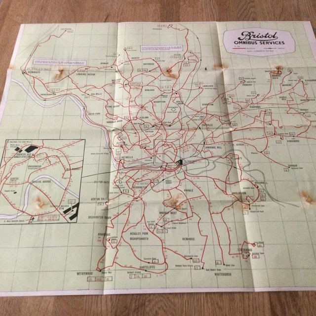 VINTAGE BRISTOL OMNIBUS ROUTE MAP 12 55 PicClick VINTAGE BRISTOL OMNIBUS ROUTE MAP 12 55 PicClick