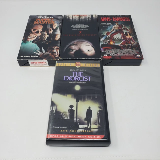 LOT OF 3 Scary Horror Movie VHS Tapes Candyman - Army of Darkness - The ...