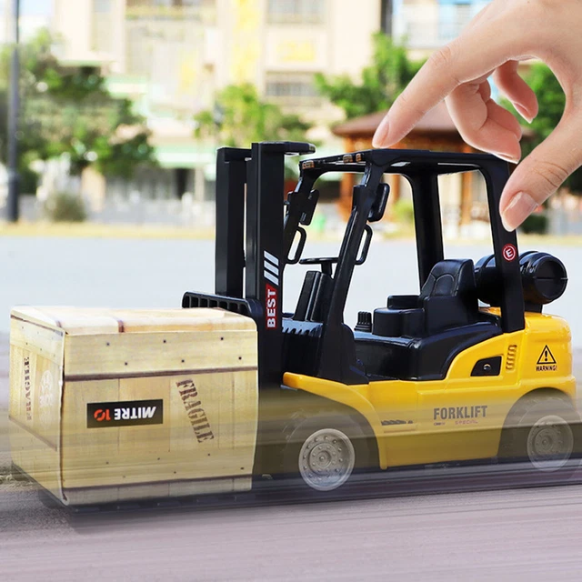 FORKLIFT INERTIA TOY Burrs-free Fadeless Pull Back Forklift Inertia Toy ...