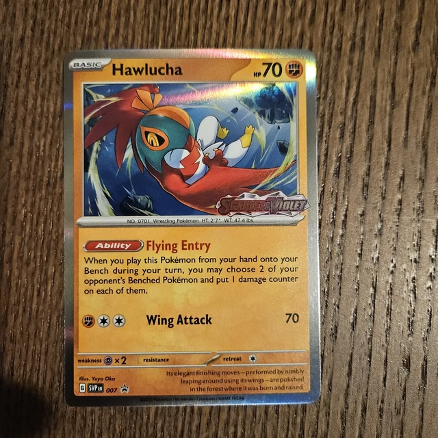 POKEMON CARD TCG Hawlucha SVP007 Black Star Promo Scarlet & Violet ...