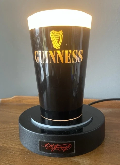 RARE GUINNESS ILLUMINATED Bar Pump Font Light Up Lamp - Fully Working ...