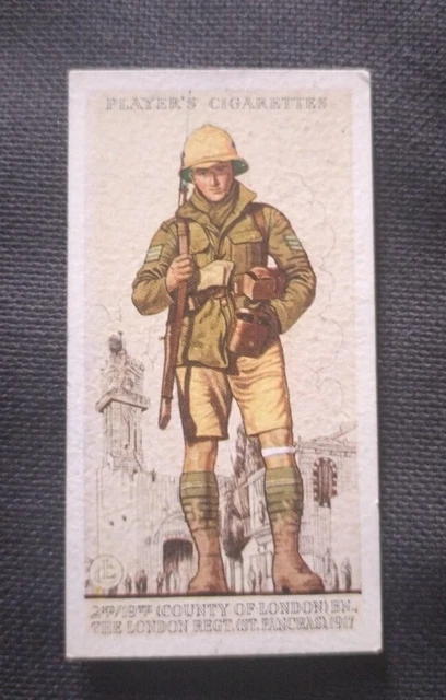 PLAYERS CIGARETTE CARD - Uniforms of the Territorial Army - London ...