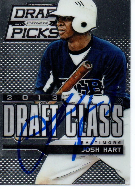 CARTE SIGNÉE CLASSE Josh Hart Baltimore Orioles 2013 Panini Prizm Draft ...