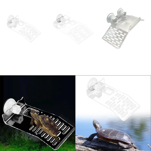 TURTLE BASKING PLATFORM Aquarium Feeding Resting Sturdy Decorative ...