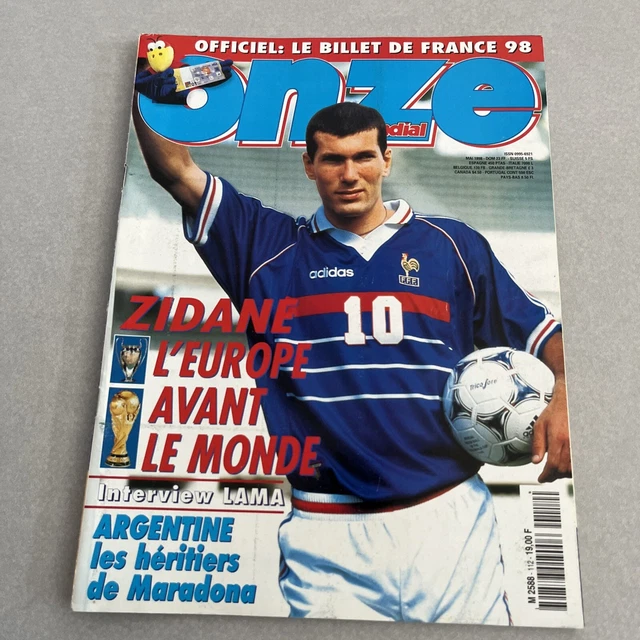 MAGAZINE ONZE MONDIAL n°112 - Zinedine Zidane / Équipe de France - Mai ...