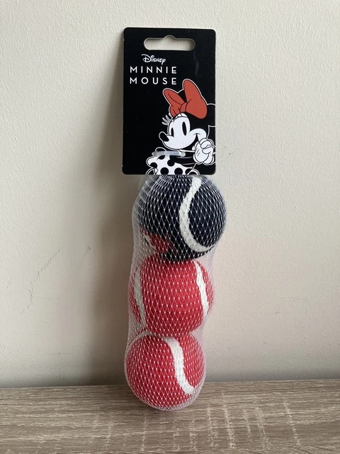DISNEY MINNIE MOUSE Logo And Minnie Profile 3Pcs Tennis Ball Set Brand ...