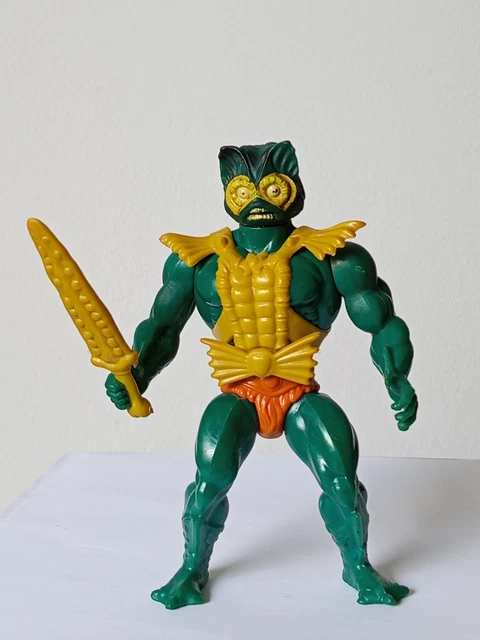 VINTAGE 1981 SPAIN Merman Translucent Soft Head MOTU Masters Of The ...