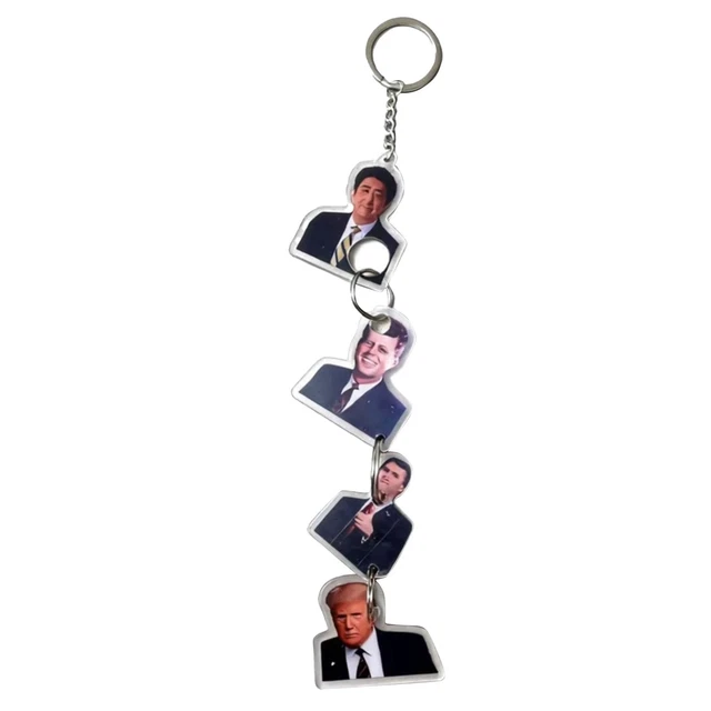 NEW PARODY KEYCHAIN: Shinzo Abe, Kennedy, Charlie Kirk, Trump Shooting ...
