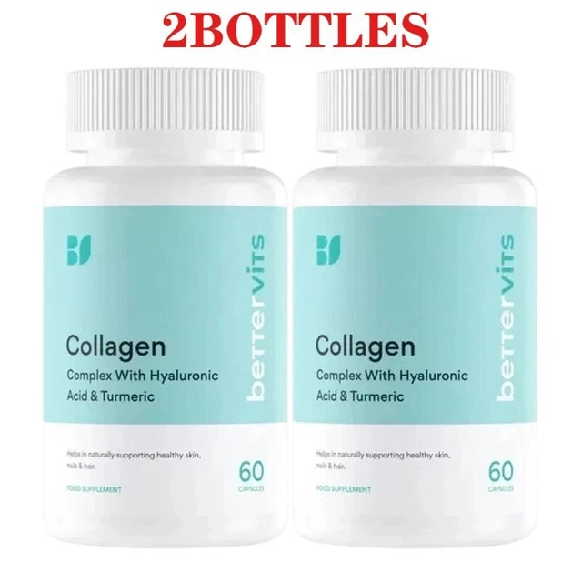 2BOTTLES BETTERVITS COLLAGEN Complex Capsules with Hyaluronic Acid ...