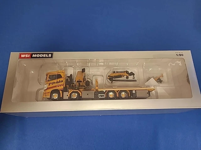 WSI PIHALA VOLVO FH4 Sleeper Cab 8x4 Flatbed Truck Palfinger JIB £185.00 - PicClick UK