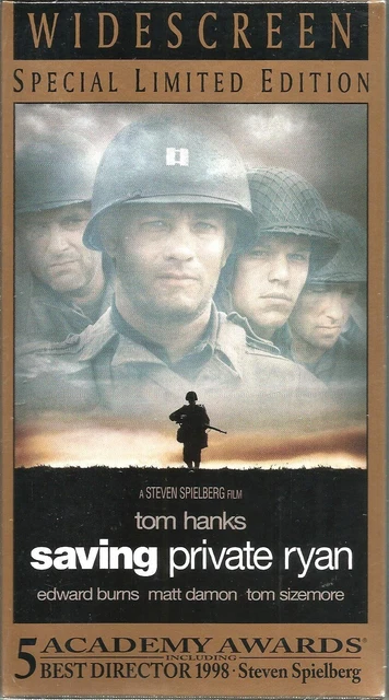 SAVING PRIVATE RYAN VHS 2000 Tom Hanks Edward Burns Matt Damon Tom ...