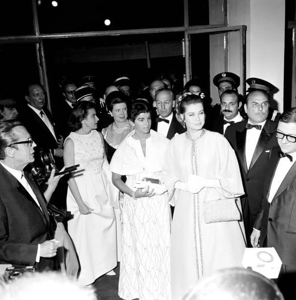 PRINCESS GRACE MONACO arrives opening gala International Film- 1968 Old ...