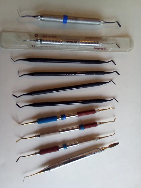 LOT OF 10 COMPOSITE DENTAL HAND INSTRUMENTS-HU FRIEDY : GC AMERICAN ...