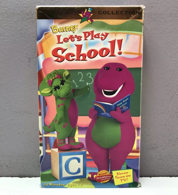 Barneys Lets Play School Vhs Video Tape Buy 2 Get 1 Free Classic Abcs 123s Eur 543