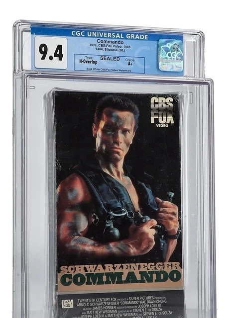 FIRST PRINT COMMANDO 1986 VHS SEALED CBS FOX No UPC Arnold ...