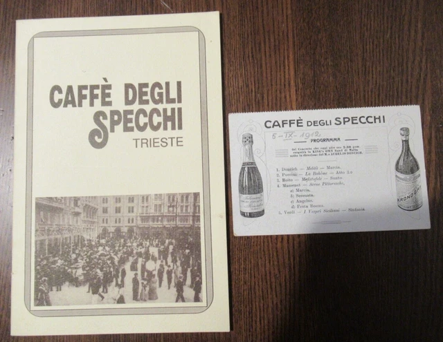 TRIESTE-CAFFE' DEGLI SPECCHI-PROGRAMMA 5-IX-1912-KING's OWN Band ...