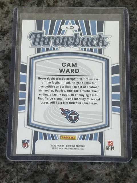 2025 DONRUSS CAM Ward Throwback Rated Rookie RC $20.92 - PicClick CA