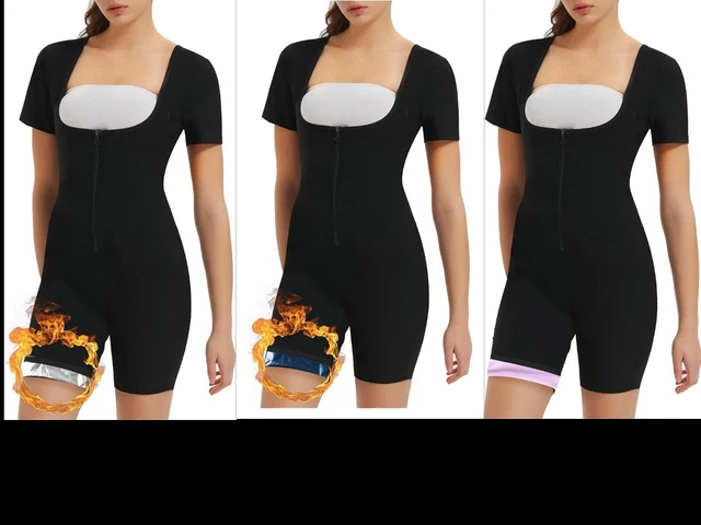 SAUNA SUIT FOR Women Full Body Shaper Workout Sweat Suit £5.00 ...