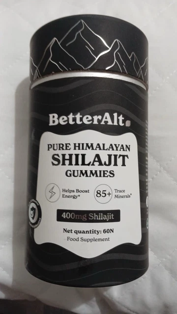 BETTER ALT PURE Himalayan Shilajit Gummies Helps Boost Energy £9.46 ...