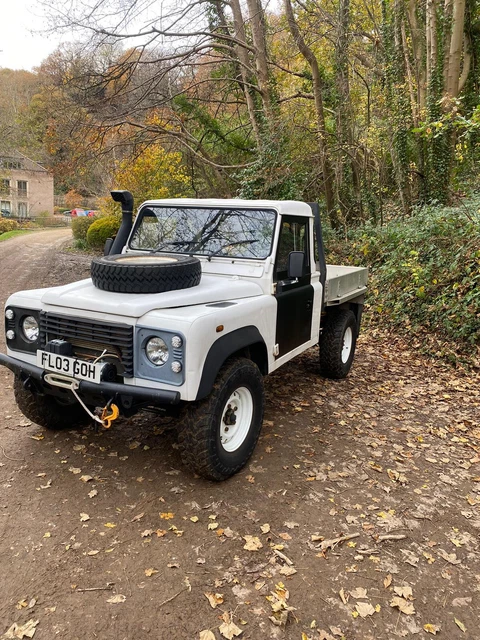 2003 LAND ROVER Defender 110 Td5 Pick Up Tray Back Ex Tipper Utility 3 ...