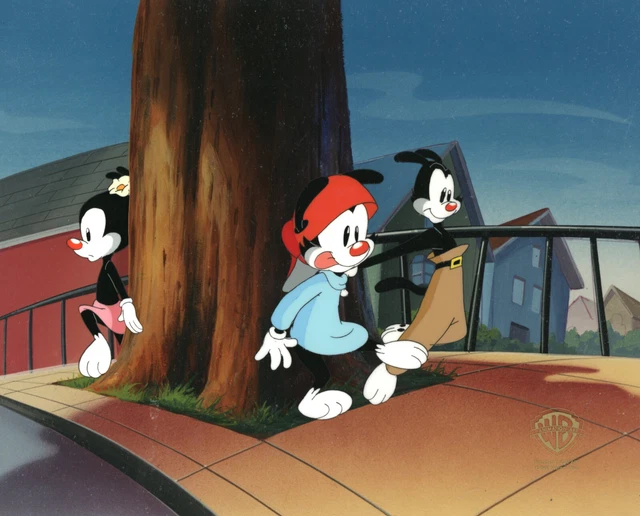 ANIMANIACS-YAKKO, WAKKO, DOT-ORIGINAL Production Cel-La La Law £371.24 ...
