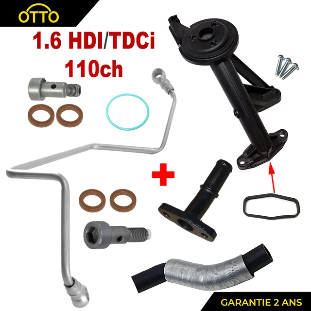 KIT TURBO 1.6 HDI TDCI pour CITROEN VOLVO 110cv Crépine + tuyau ...