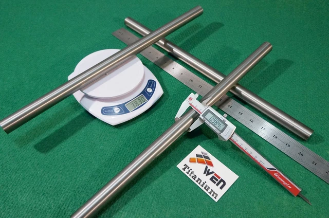 25MM DIA TITANIUM 6al-4v rod .984" x 20" Ti Grade 5 Alloy Round Bar ...
