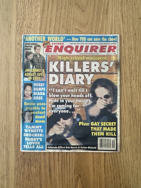 ENQUIRER MAGAZINE COLUMBINE | Killers’ Diary May 11th 1999 Rare Issue £ ...