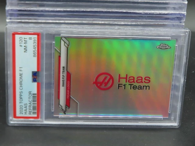 2020 TOPPS CHROME F1 Haas F1 Team Team Logo réfracteur #120 PSA 8 EUR 0 ...