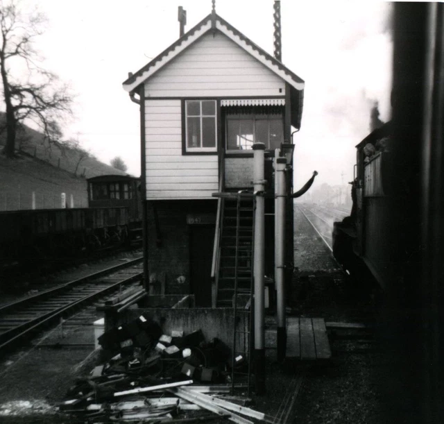 VINTAGE RAILWAY TRAIN photograph signal box lights 1960s original #11 £ ...