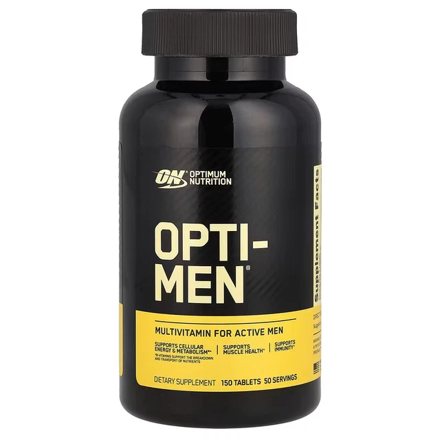 OPTIMUM NUTRITION, OPTI-MEN, 150 Tablets, Expiry:2025 £56.65 - PicClick UK