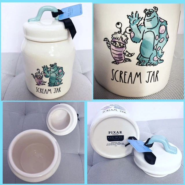 RAE DUNN MONSTERS Inc Pixar Canister SCREAM JAR Sully Boo Mike Disney ...