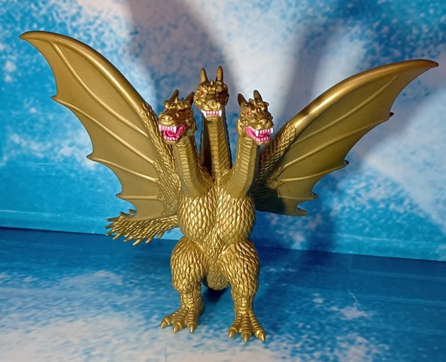 TOHO BANDAI GODZILLA King Ghidorah 8" Action Figure Kaiju 3 Headed ...