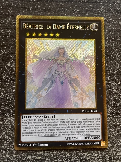 CARTE YU-GI-OH! BÉATRICE. La Dame Éternelle Pgl3-Fr021 Neuf/Mint EUR 14 ...