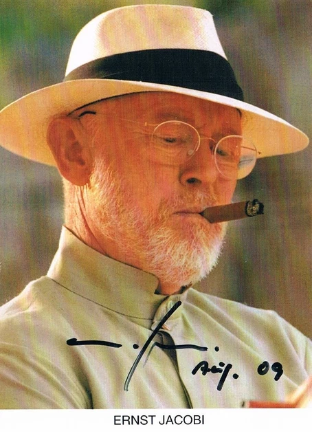 ERNST JACOBI, SCHAUSPIELER, original Autogramm auf Rüdel-Karte ...