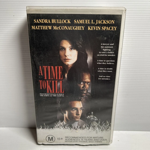 A TIME TO Kill, Matthew McConaughey, Sandra Bullock, VHS Tape Video Movie M 1996 EUR 10,04 ...