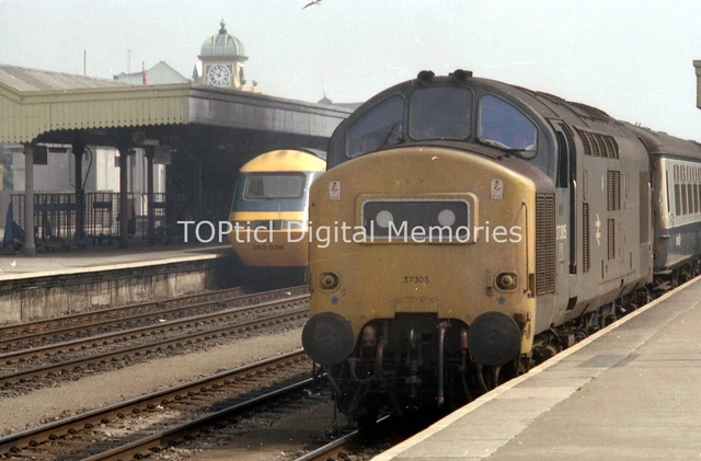 RAIL SLIDE MOUNTED negative 37305 Class 37 #E9987 £4.99 - PicClick UK