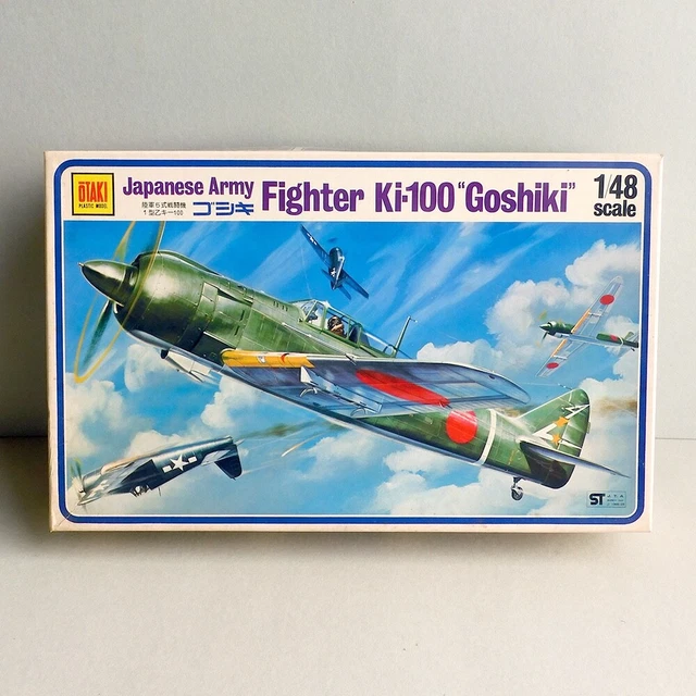 OTAKI 1:48 JAPANESE Army Fighter Ki-100 Goshiki Plastic Model Kit No.13 ...