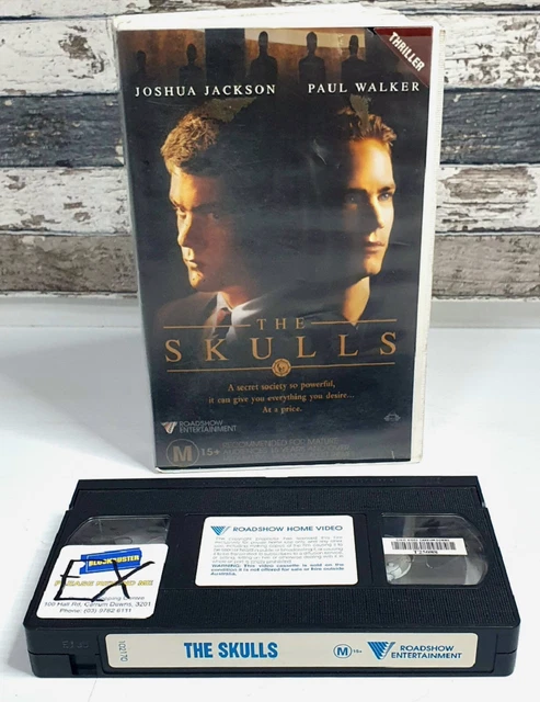 THE SKULLS (VHS, 2000) Roadshow Entertainment Y2K VHS Video with Paul ...
