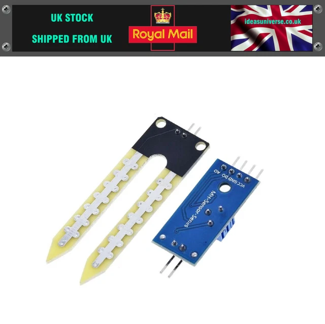 SOIL MOISTURE SENSOR Module Detection Hygrometer Arduino 5V LM393 £2.49 - PicClick UK