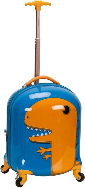 KIDS JR FIRST Hardside Spinner Luggage, Dinosaur, Carry-On 19-Inch, Jr ...