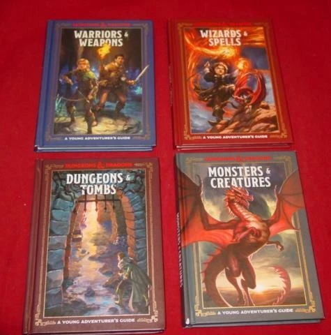 (4) DUNGEONS & Dragons YOUNG ADVENTURER'S GUIDE Books - D&D Monsters ...
