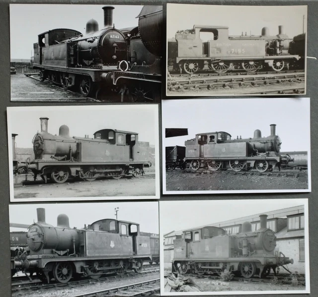 BR(ER) CLASSES F4, F5 and F6 EX GER 2-4-2T LOCOMOTIVES, SIX REAL PHOTOS ...