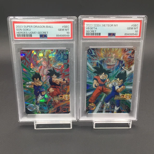 PSA10 SON GOKU Vegeta UGM7-SEC MM1-SEC numéro de série héros Dragon Ball japonais EUR 120,83 ...