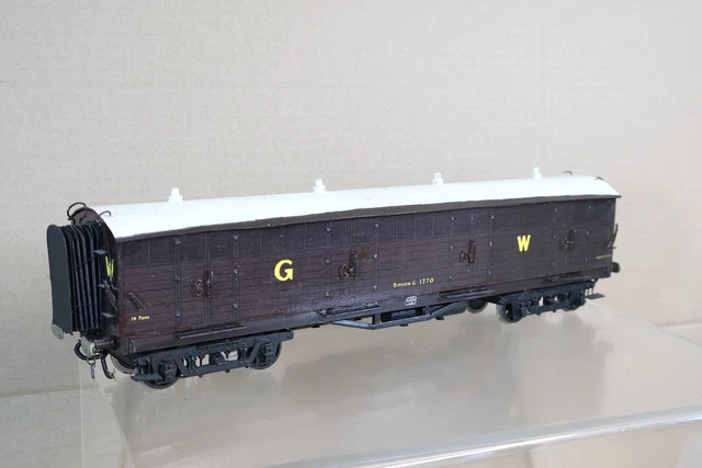 KIT DE MONTAGE Construit 0 Échelle GW GWR Siphon G Bogie Wagon 1270 Og ...