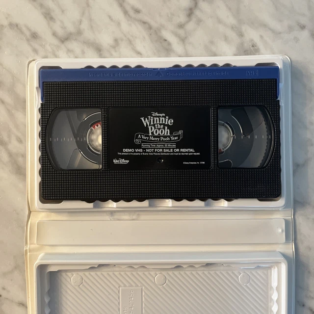 WINNIE THE POOH: A Very Merry Pooh Year (VHS, 2002) RARE Demo Tape ...