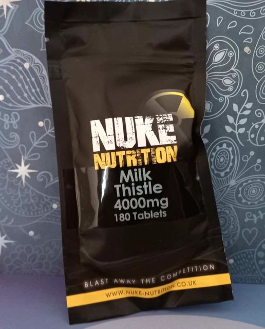 NUKE NUTRITION MILK Thistle 4000mg 180 Tablets £7.99 - PicClick UK